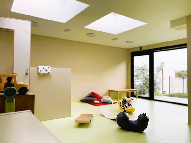 Crèche à Chaumont-Gistoux. Atelier d'Architecture Mathen, conception ...